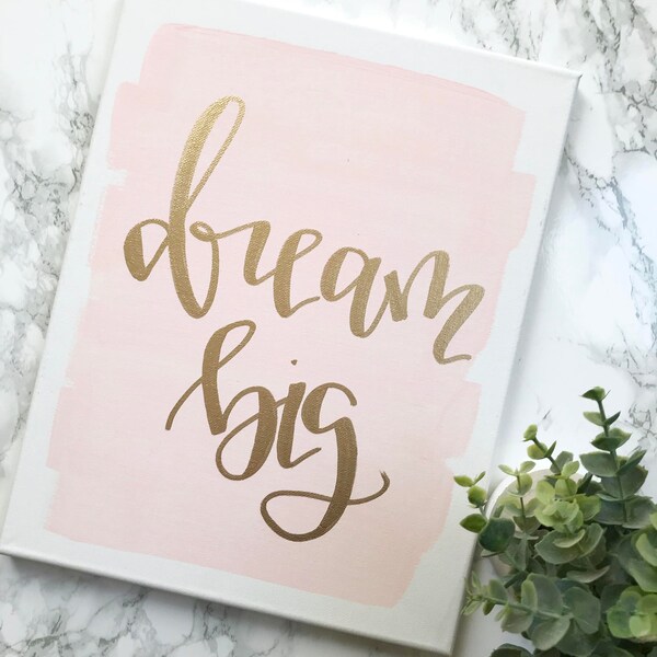 Dream Big Canvas - Etsy