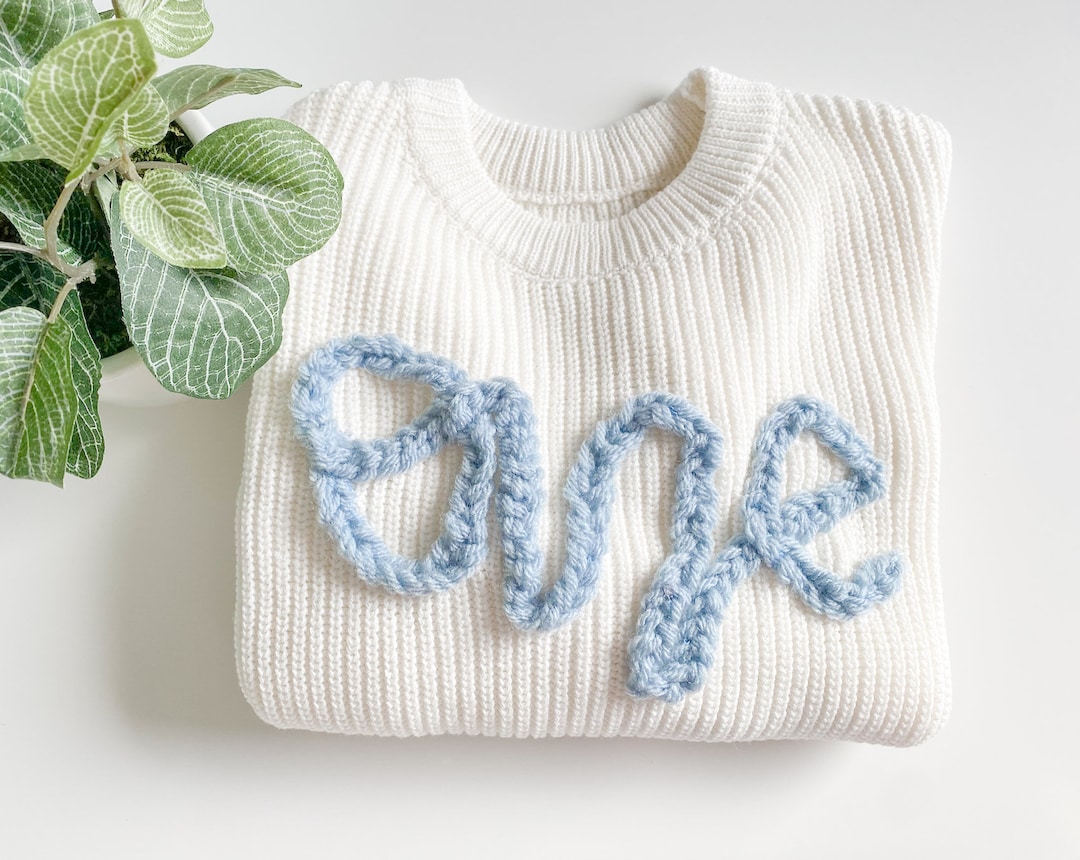 Baby Boy Sweater, First Birthday Sweater, First Birthday Outfit ...