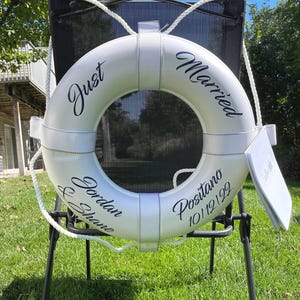 Personalized Life Ring | Custom Life Ring - Wedding Gift | Custom Pool ...