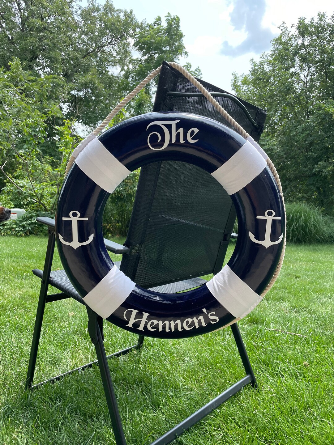 Custom Life Ring Nautical Decor With Anchors | Gift for Sailor ...