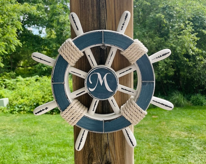 Large Wood Captains Wheel - Etsy