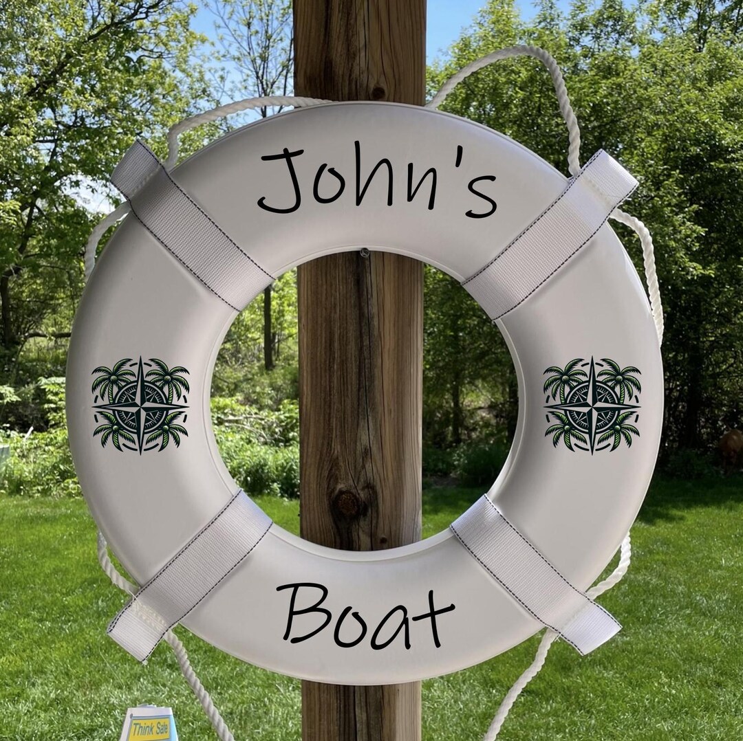 Custom Life Ring - USCG Life Ring | Custom Pool Decor | Custom Boat ...