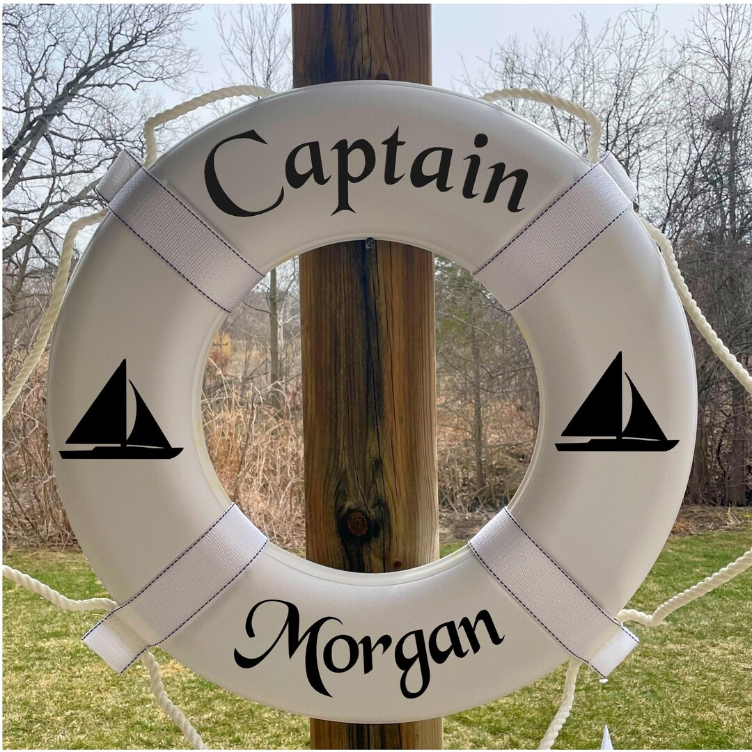 Personalized Life Ring | Custom Life Ring - Captain Gift | Custom Pool ...