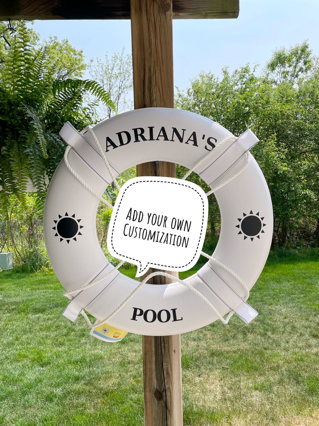 Custom Life Ring - USCG Life Ring | Custom Pool Decor | Custom Boat ...