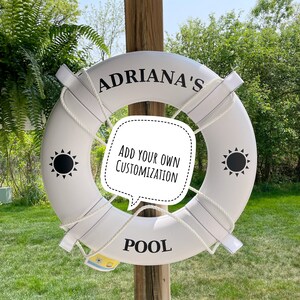 Custom Life Ring - USCG Life Ring | Custom Pool Decor | Custom Boat ...