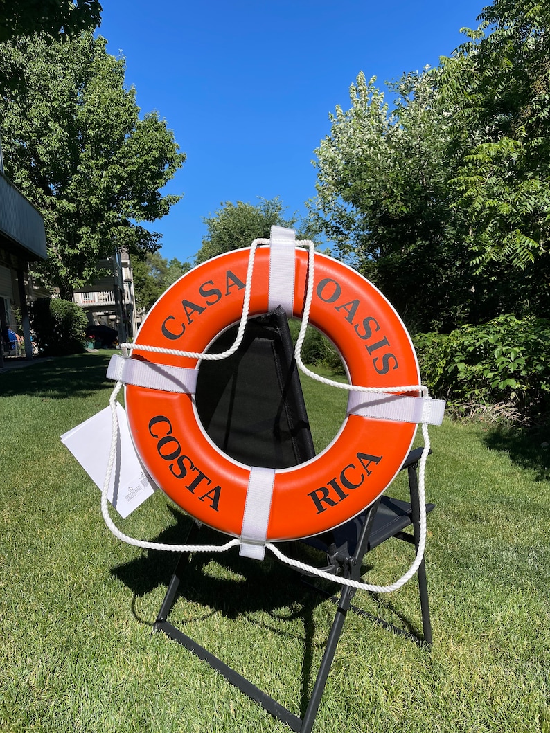 Decorative Life Ring | Custom Life Ring - Boat Wedding | Custom Pool ...