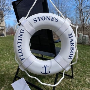 Decorative Life Ring - Custom Life Ring | Boat Wedding | Custom Boat ...