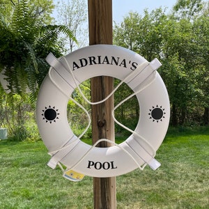 Custom Life Ring - USCG Life Ring | Custom Pool Decor | Custom Boat ...