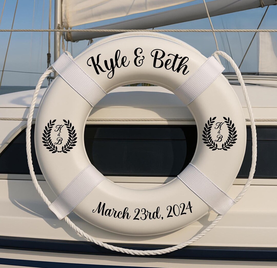 Personalized Life Ring | Wedding Life Ring - Custom Wedding Life Ring ...