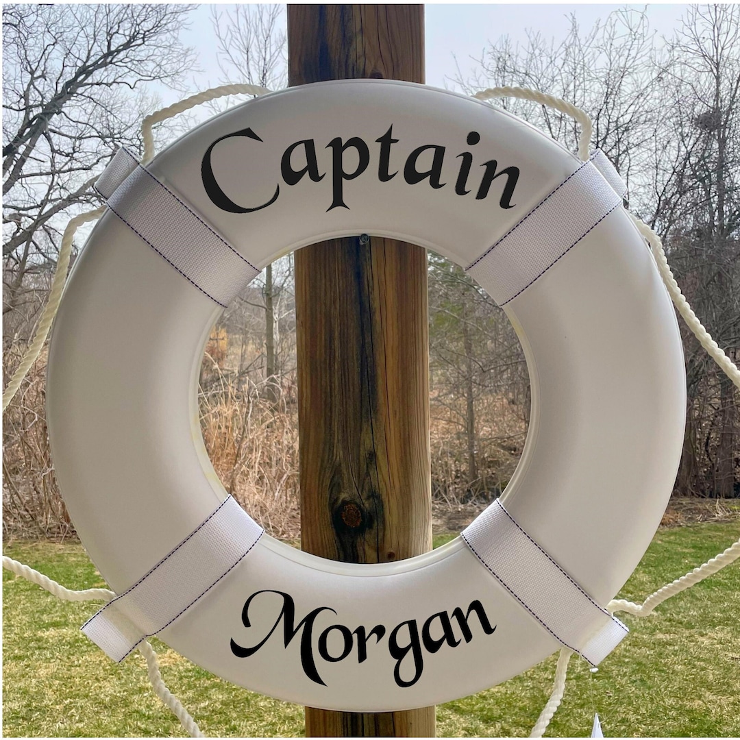 Personalized Life Ring / Captain / Nautical Decor for Wall/nautical ...