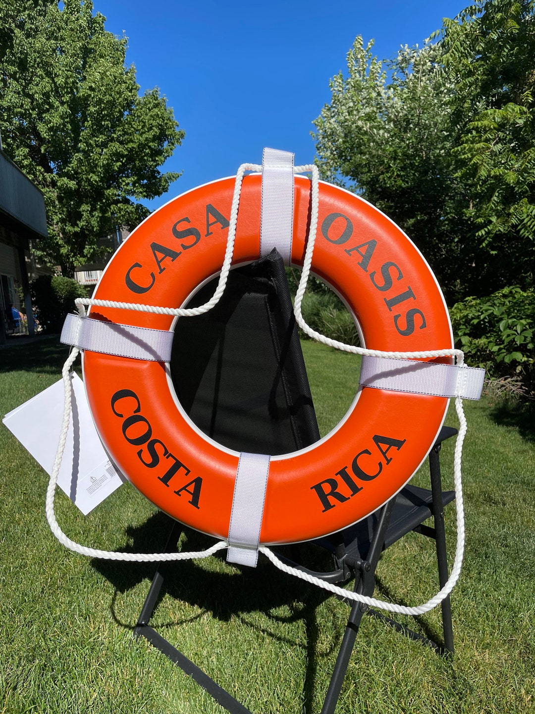 Decorative Life Ring | Custom Life Ring - Boat Wedding | Custom Pool ...