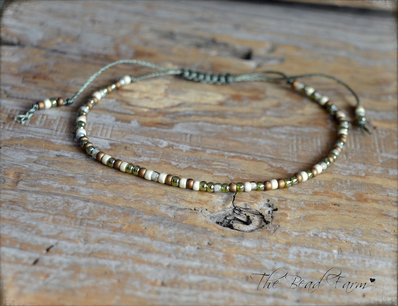 Skinny Anklet. Dainty String Anklet Anklet Adjustable Boho | Etsy