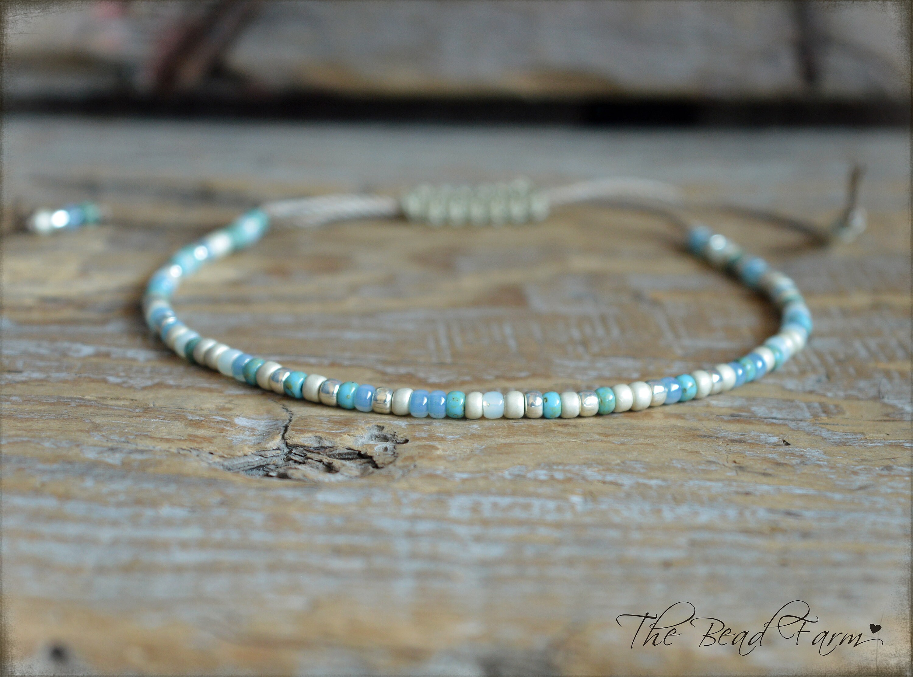 Handmade String Bracelet or Anklet Dainty Yoga Style Seed - Etsy