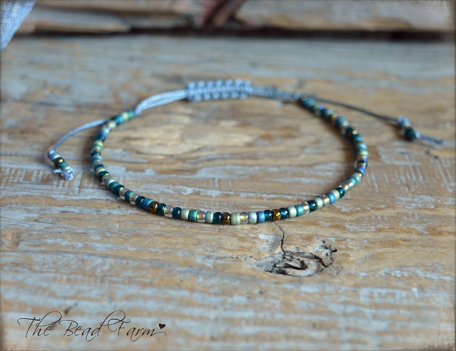 Handmade String Bracelet or Anklet Dainty Yoga Style Seed - Etsy