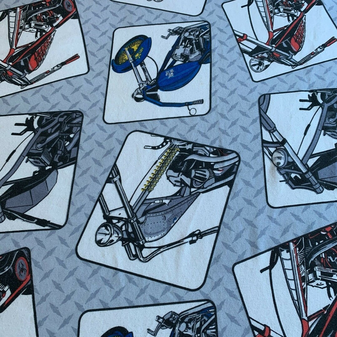 Vintage 2004 American Chopper Motorcycles Twin Flat & Fitted Bed Sheets ...