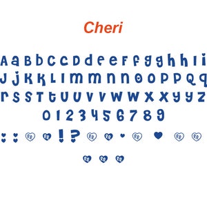 Cheri Font Embroidery Font - Etsy