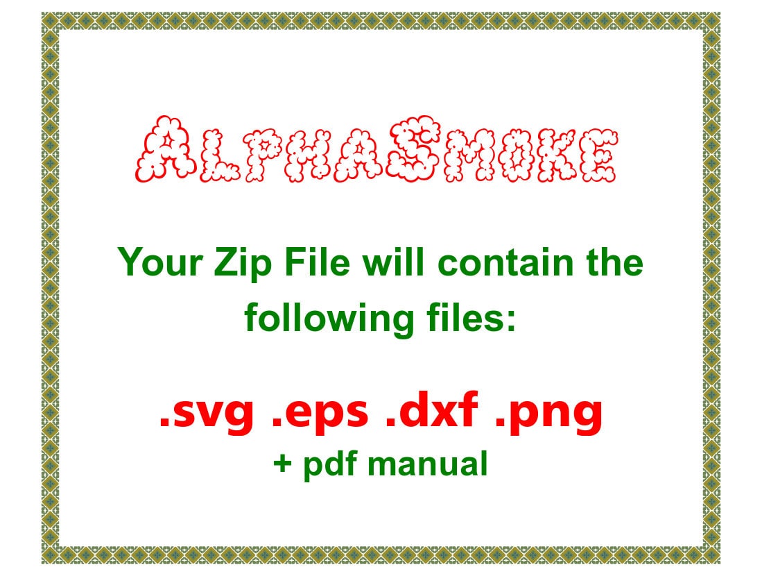 Alpha Smoke Font Design Files Alphabet Svg Eps Png Studio3 - Etsy