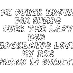 Alpha Smoke Font Design Files Alphabet Svg Eps Png Studio3 - Etsy