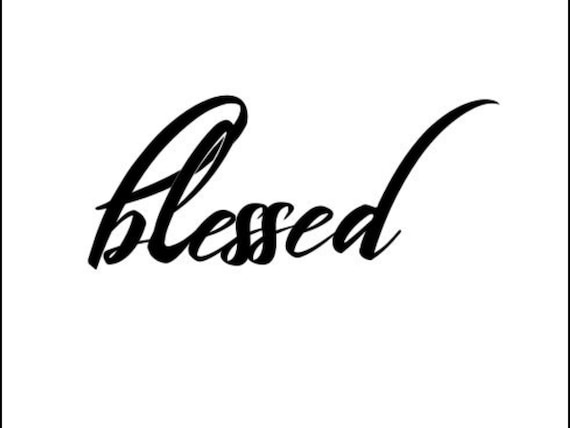 SVG Blessed Instant Download SVG DIY for Use in Cricut - Etsy
