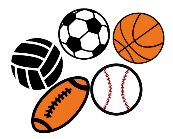 SVG Sports Balls Instant Download SVG. Customize to Fit - Etsy