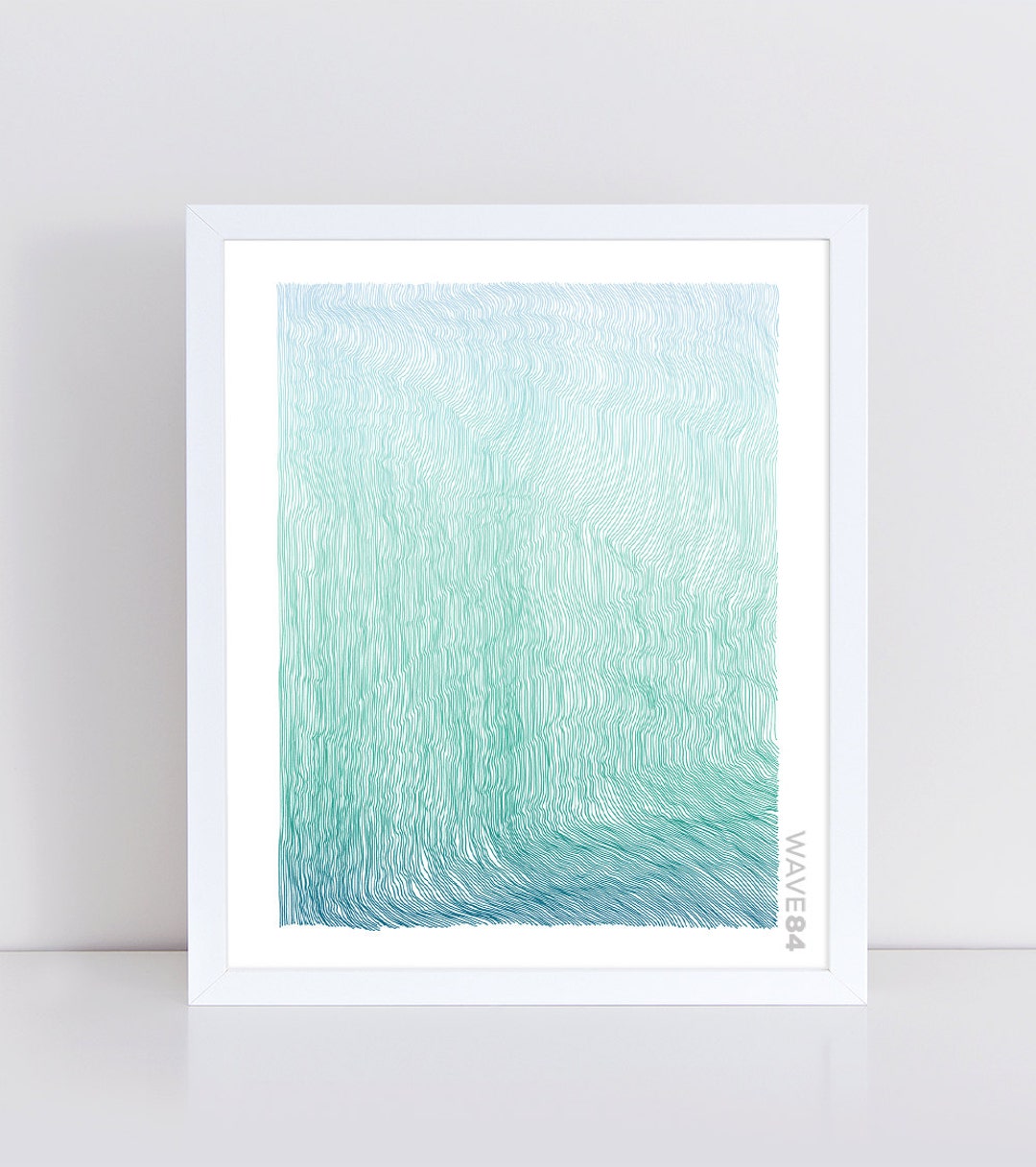 Waterfall Digital Print JPEG | Green Lines Print Download | 8x10 JPEG ...