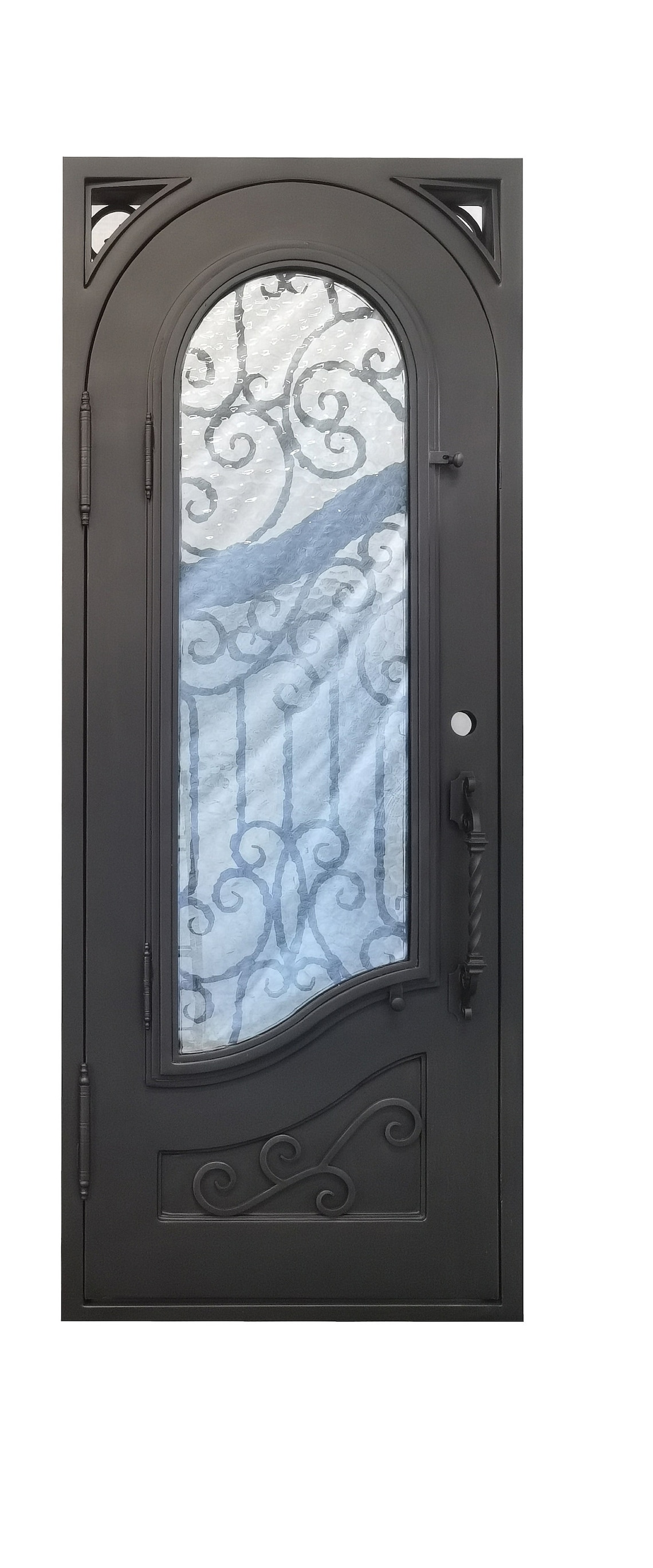 Calvert Model Iron Door With Water Cube Glass Dark Bronze - Etsy