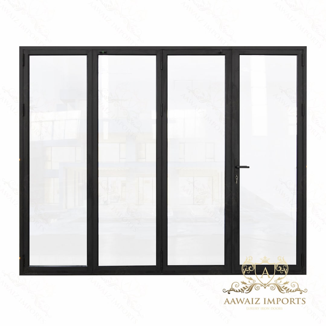 Aluminum Bi-fold Patio Door: 10 Ft Wide, Matte Black Finish - Etsy