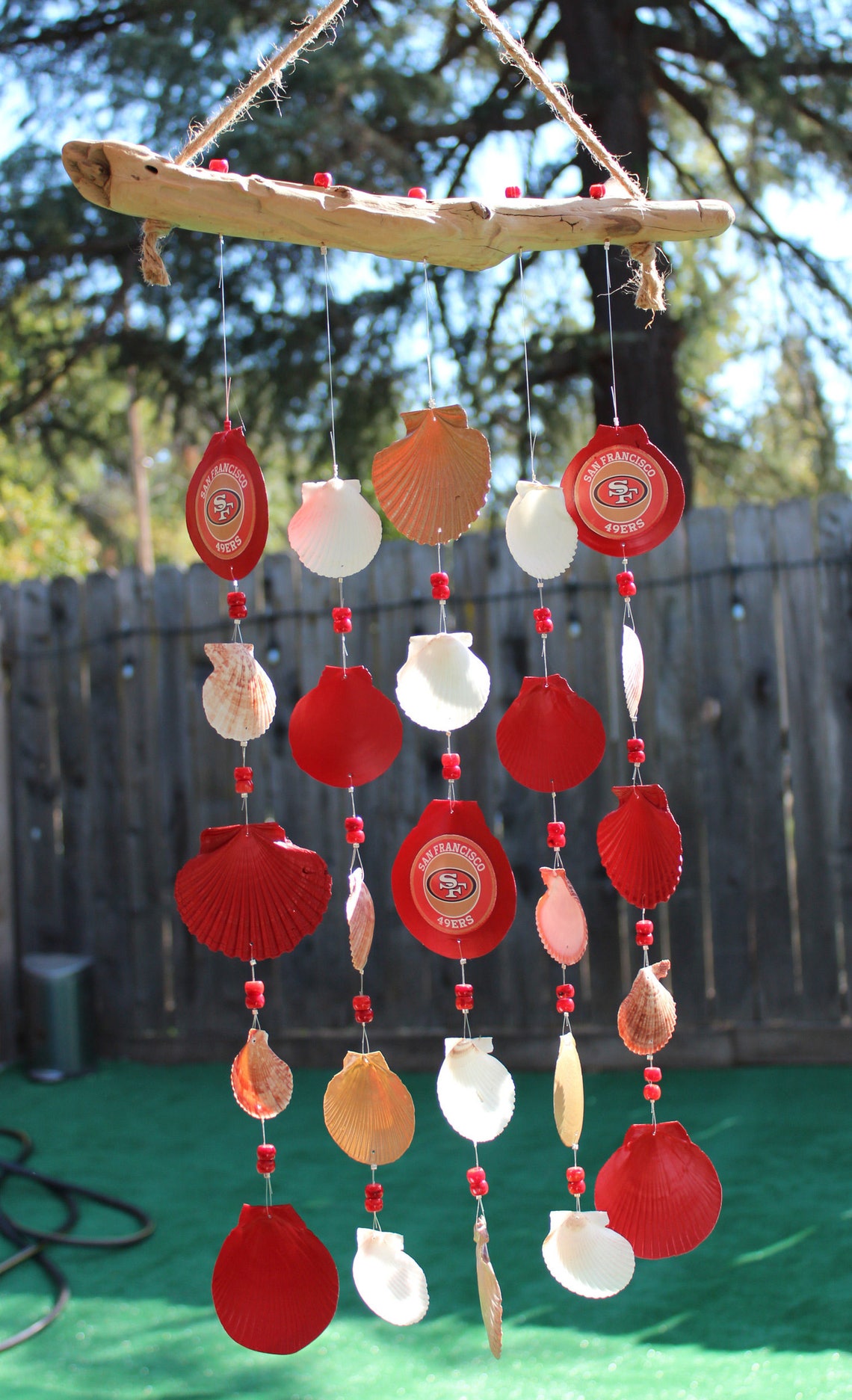 San Francisco 49ers Mobile Sea Shell Mobile Football Mobile | Etsy