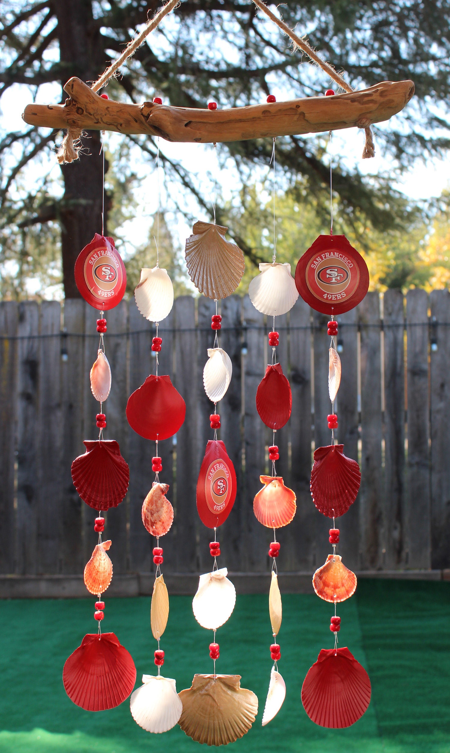 San Francisco 49ers Mobile Sea Shell Mobile Football Mobile | Etsy