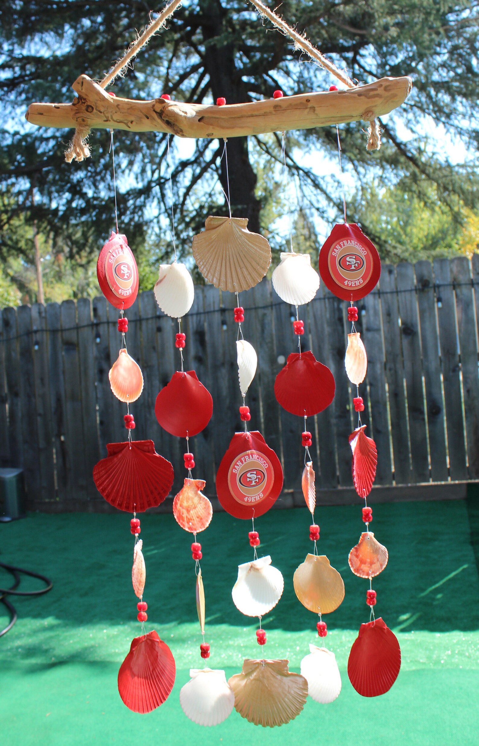 San Francisco 49ers Mobile Sea Shell Mobile Football Mobile | Etsy