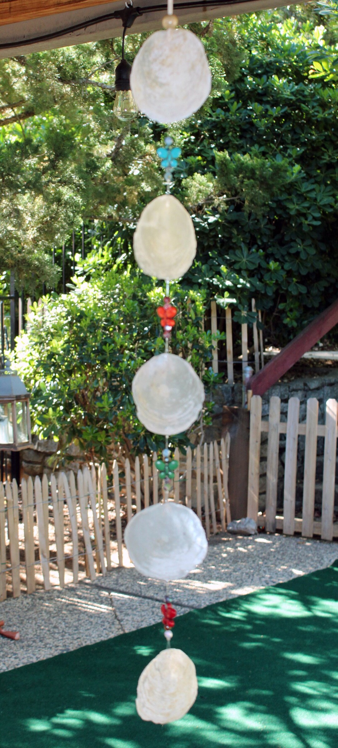 Handmade Capiz Mobile, Natural Uncut Capiz Shell, Seashell Mobile ...