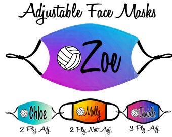 Custom Volleyball Face Mask - Etsy