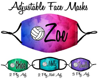 Custom Volleyball Face Mask | Etsy