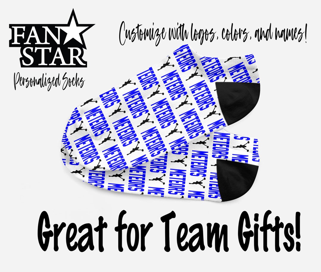 Personalized Cheer Ankle Socks, Custom Cheer Ankle Socks, Great Team ...