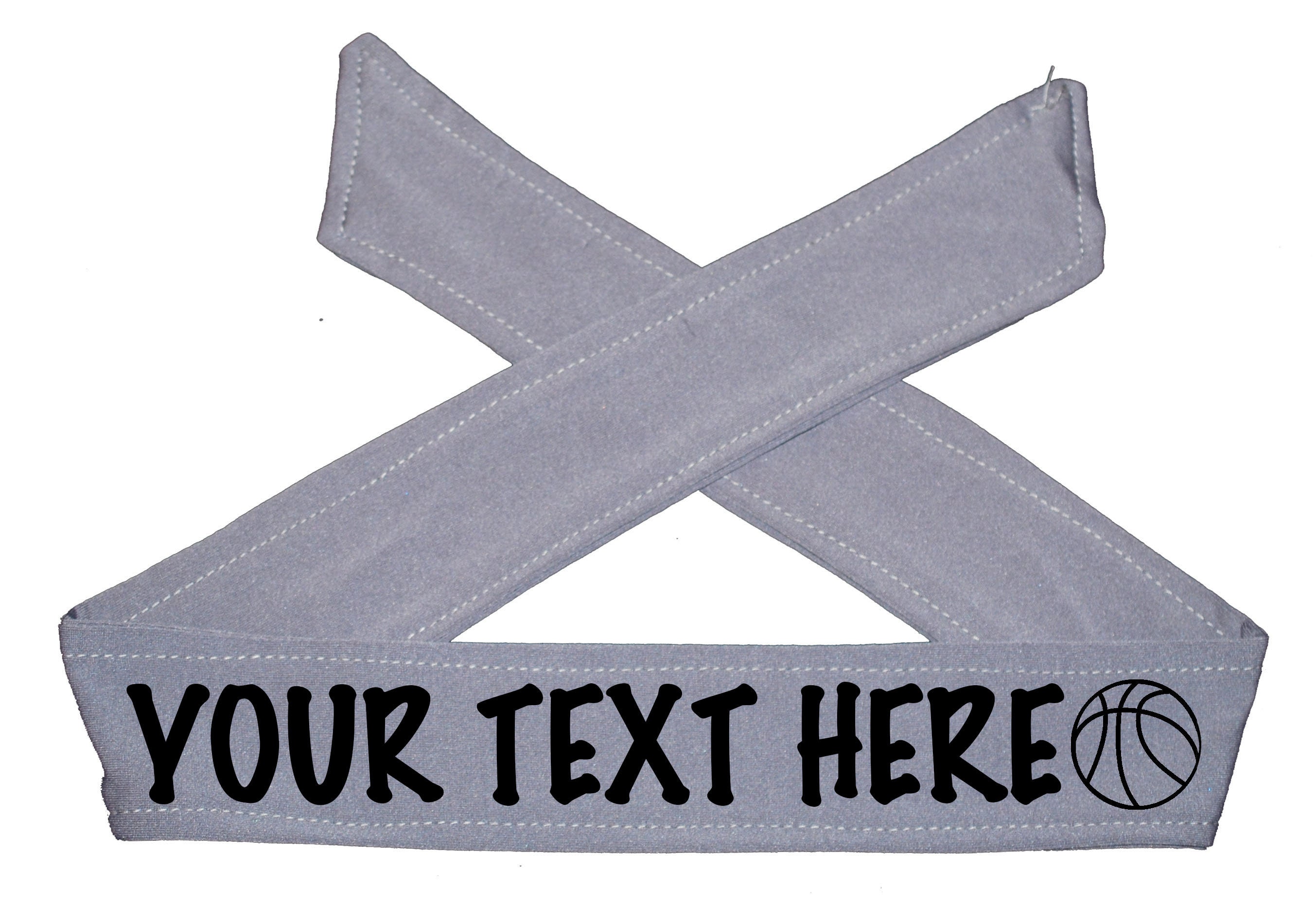 Custom TIE Headband Basketball Non Sparkle Letters Choose - Etsy