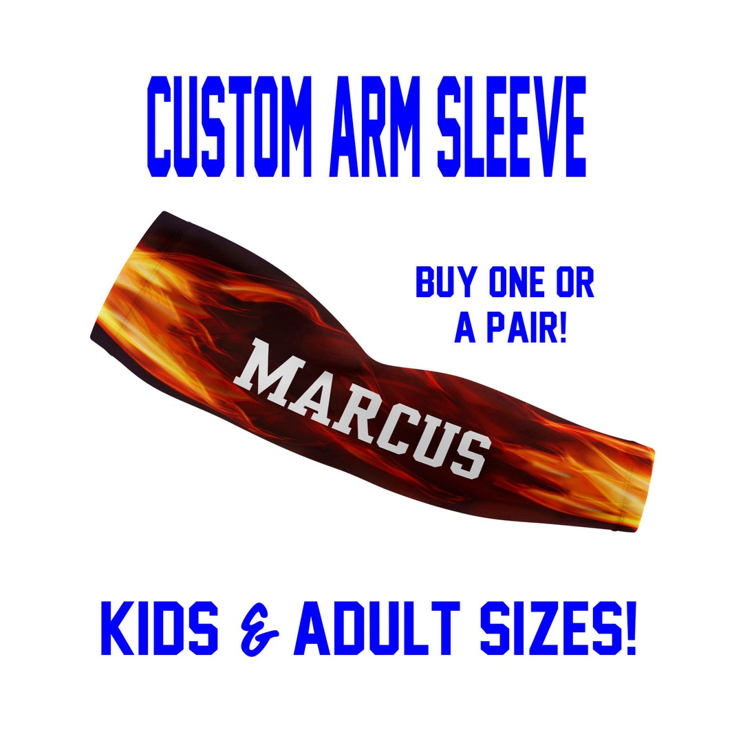 Flames ARM Sleeve Customized for Teams, Compression Sleeves, Great for ...