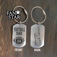 This Football Dad Belongs To... Keyring, Personalised. Father's Day ...