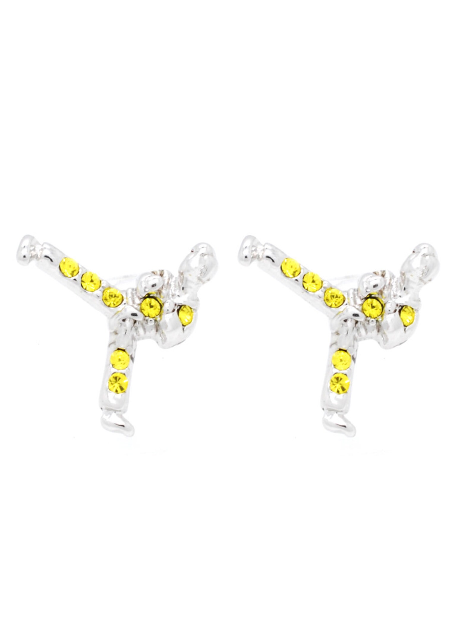 Crystal Karate Earrings Martial Arts Tae Kwon Do Earrings - Etsy