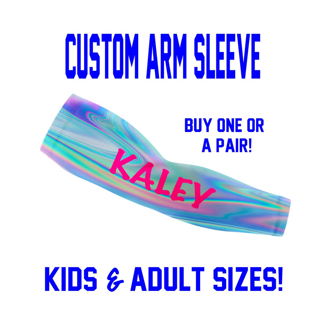 Personalized Sports ARM Sleeve - Custom Compression Sleeve - BUBBLES ...