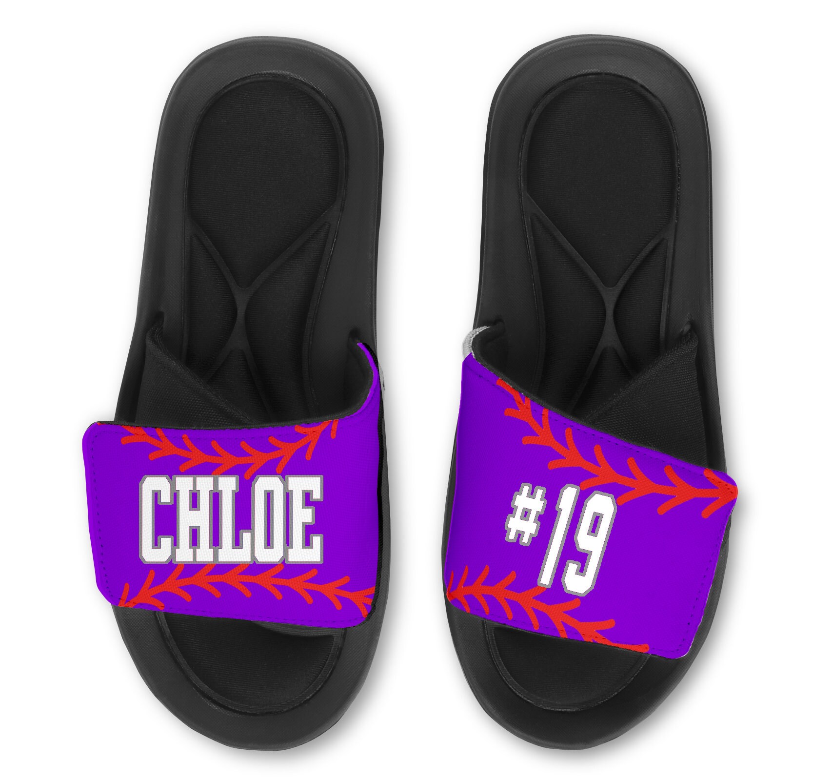 Personalized Custom FASTPITCH SOFTBALL Slides Flip Flops - Etsy