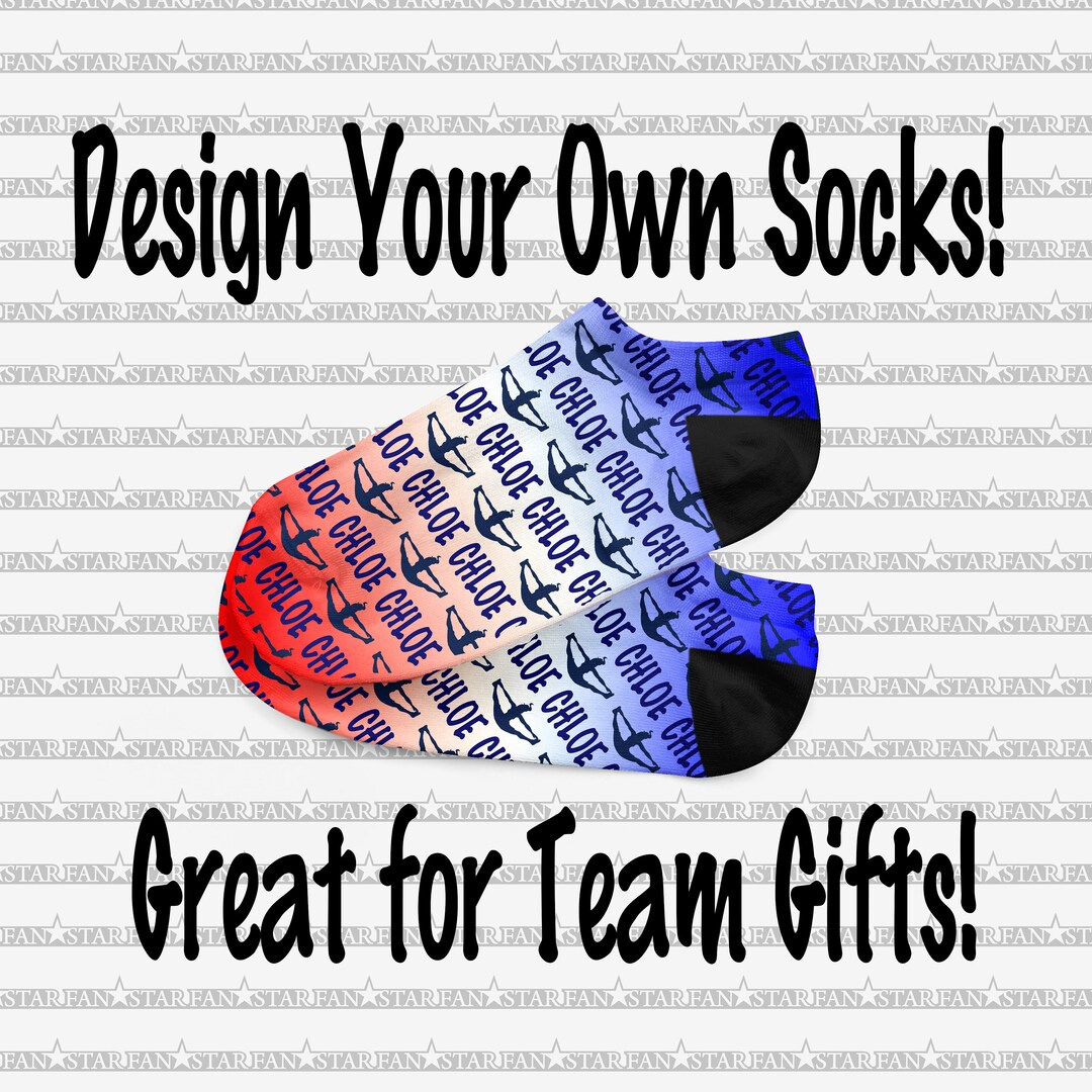 Personalized CHEER Socks, Custom Cheerleader Toe Touch Socks With Name ...
