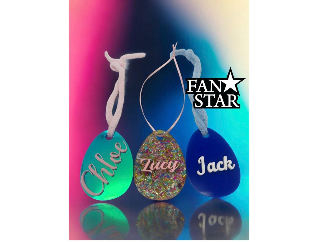 Easter Basket Tags Personalized With Your Name, Easter Name Tag, Easter ...