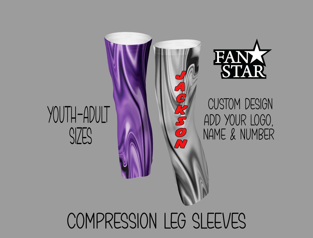 Tie Dye Compression Leg Sleeves Customized Any Way You Like, Spandex ...