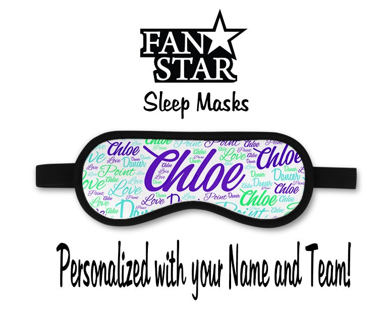 Personalized Dance Team Eye Mask Customized With Your Name - Etsy