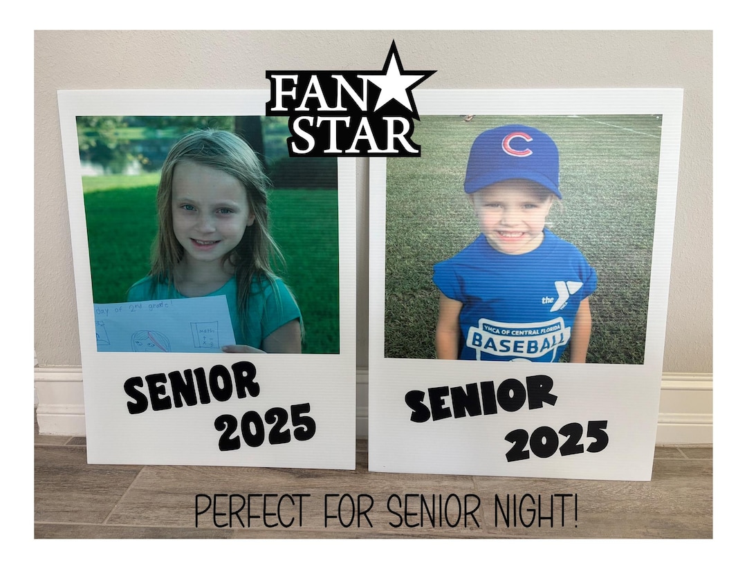 Custom Senior Sign, Senior Night Picture Sign, Senior 2025 Graduation ...