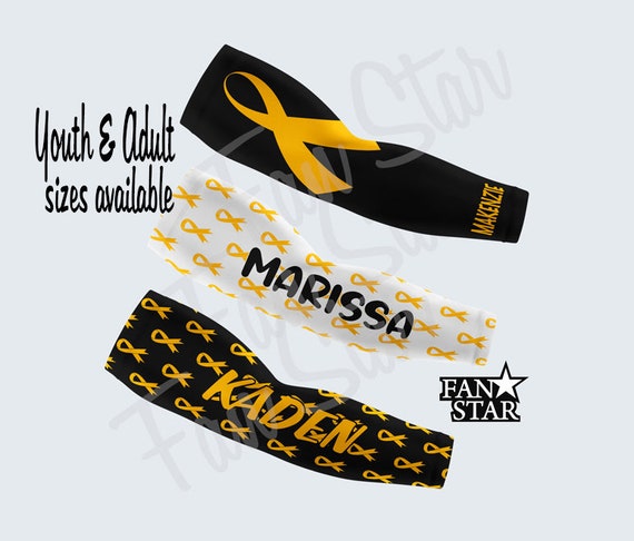 Personalized Childhood Cancer ARM Sleeve Gold Cancer - Etsy