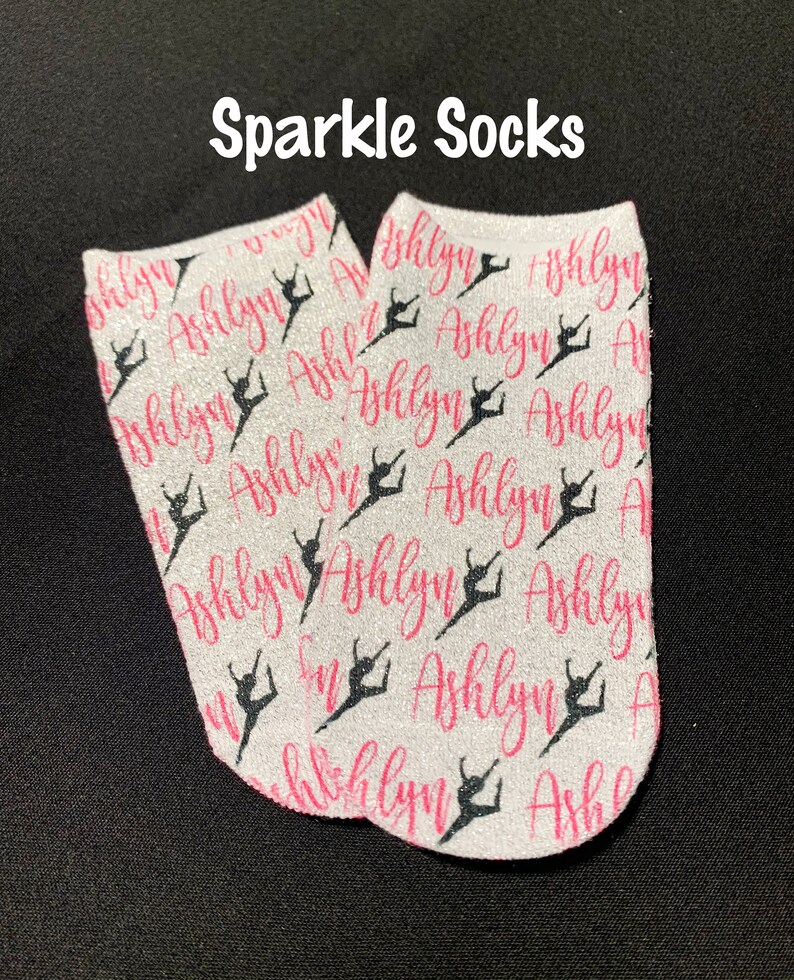 Personalized CHEER Socks Custom CHEER BOW Anklet Socks - Etsy