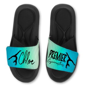 Personalized GYMNAST Slides - HANDSTAND Gymnastics Custom Slides ...