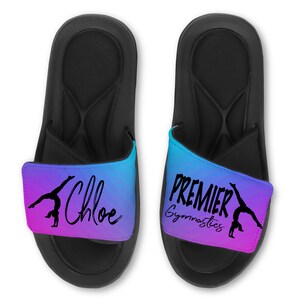 Personalized GYMNAST Slides - HANDSTAND Gymnastics Custom Slides ...