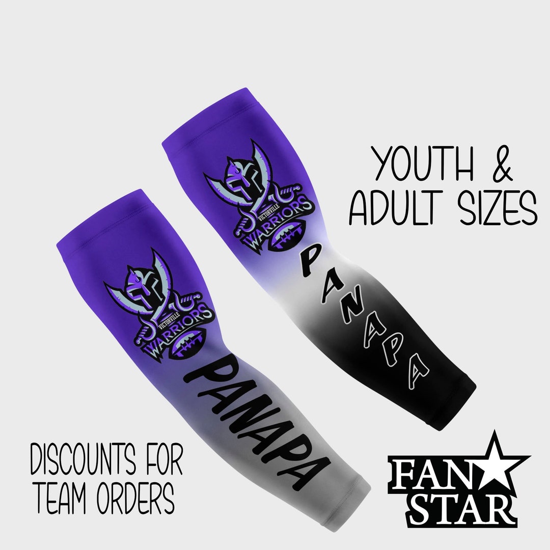Custom Team Arm Sleeves Personalized With Team Logo, Name and or Number ...